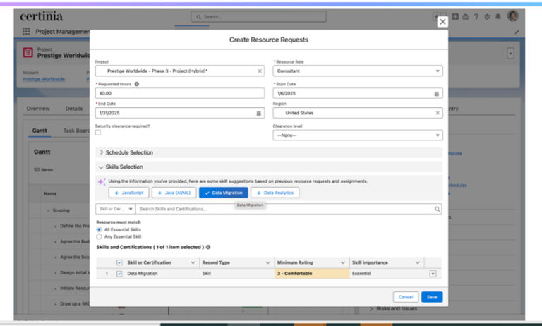 Certinia Winter 2025 Release - New Features and Enhancements